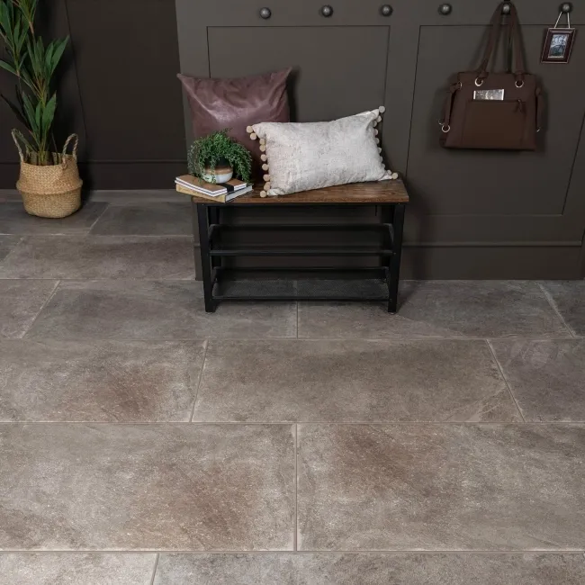 Bronte Country Brown Stone Effect Floor Tiles | 960x480mm