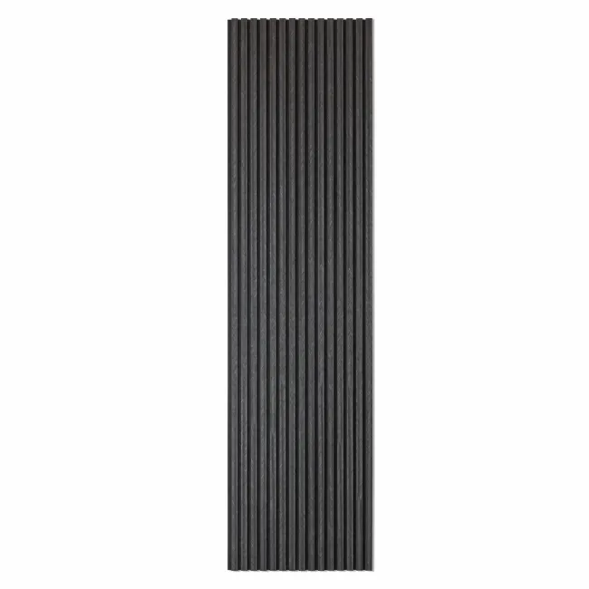 Trepanel® Chevron Noir Black Acoustic Wood Slat Panels | Walls & Floors