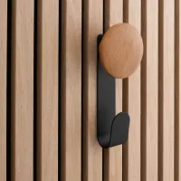 Trepanel Customise Wooden Hanger Natural Vertical Hook