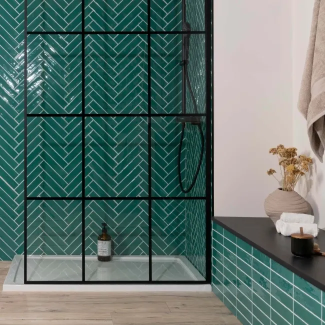 Ivybridge Teal Gloss Metro Wall Tiles | 250x50mm