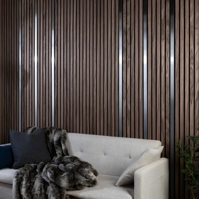 Trepanel® Brushed Silver Decorative Acoustic Slat Cover