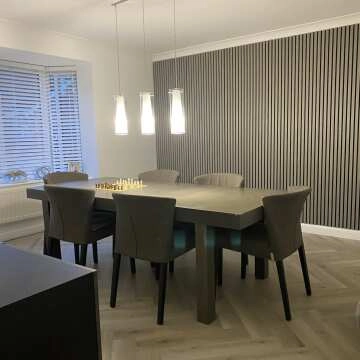 Trepanel® Ash Grey Acoustic Wood Slat Panels | Walls & Floors