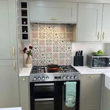 Lucy Floweret Embossed Gloss Decor Wall Tiles | Walls and Floors