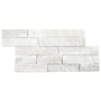 Crystal Moon White Split Face Tiles | Walls and Floors