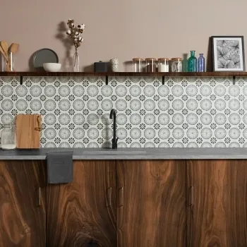 Lucy Floweret Embossed Gloss Decor Wall Tiles | Walls and Floors