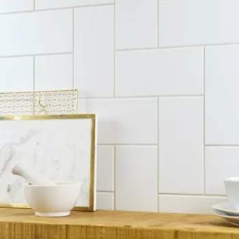 Crystal Moon White Split Face Tiles | Walls and Floors