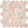 Himalayan Pink Honed Marble Hexagon Mosaic Wall and Floor Tile