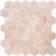 Himalayan Pink Honed Marble Hexagon Mosaic Wall and Floor Tile
