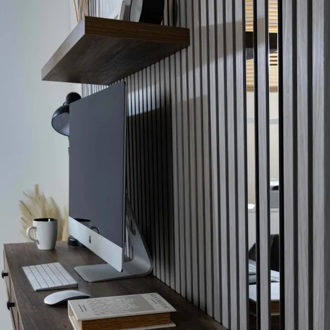 Trepanel® Silver Decorative Acoustic Slat Cover