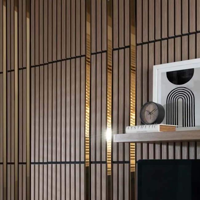 Trepanel® Brass Decorative Acoustic Slat Cover