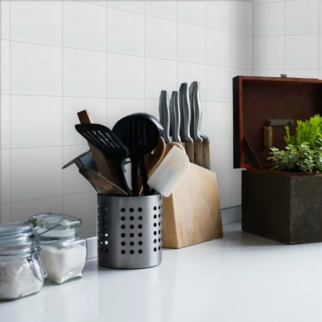 Crystal White Matt 150x150 Ceramic Wall Tiles | Walls & Floors