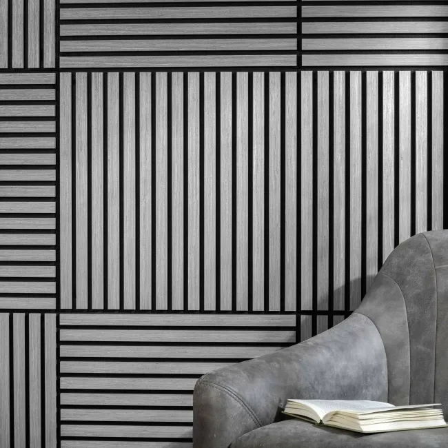 Trepanel® Ash Square Acoustic Wood Slat Panels | Walls & Floors
