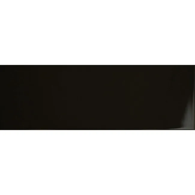 Linear Black Gloss Brick Wall Tile | Walls and Floors