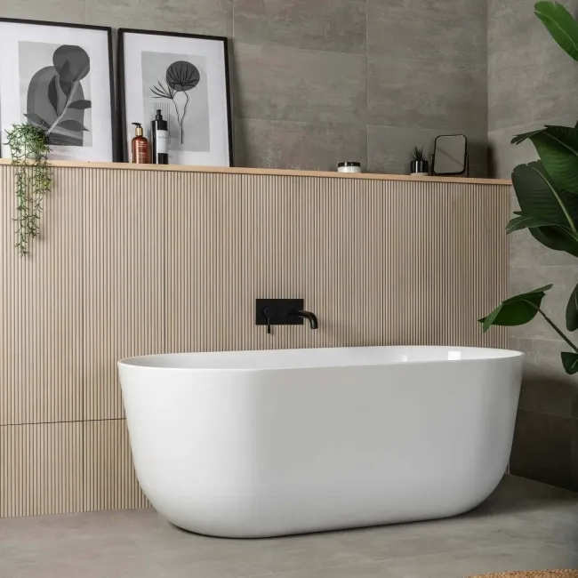 Contour Beige Maple Wood Slat Effect Wall Tiles | Walls & Floors