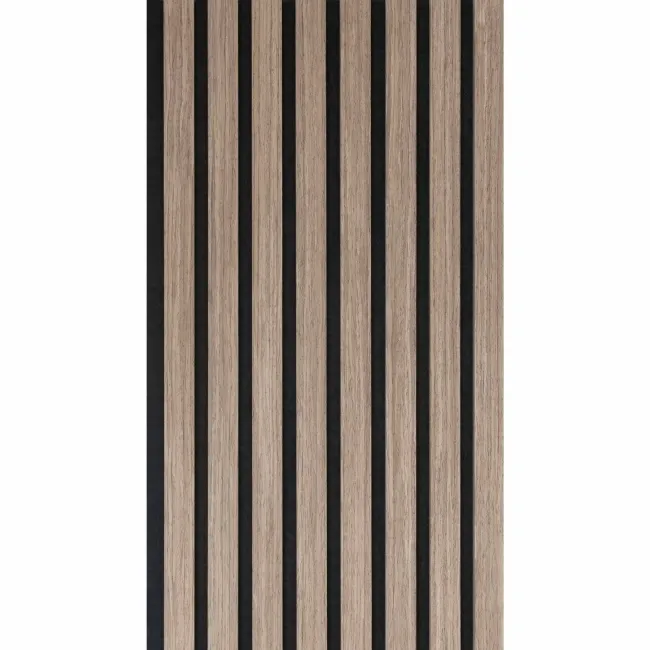 Trepanel® Smoked Oak Acoustic Wood Slat Panels | Walls & Floors