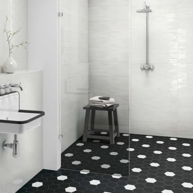 Hexa-Style Black | Walls & Floors