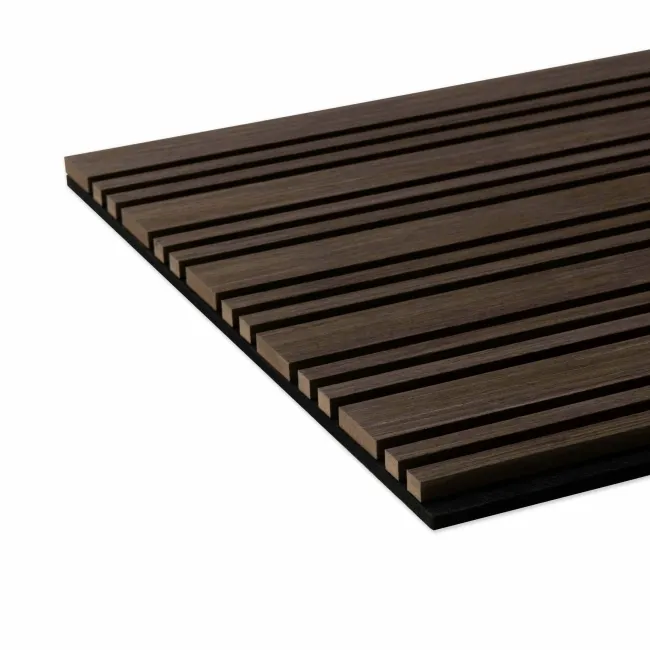 Trepanel Design® Multi-Width Walnut Brown Acoustic Wood Slat Wall ...