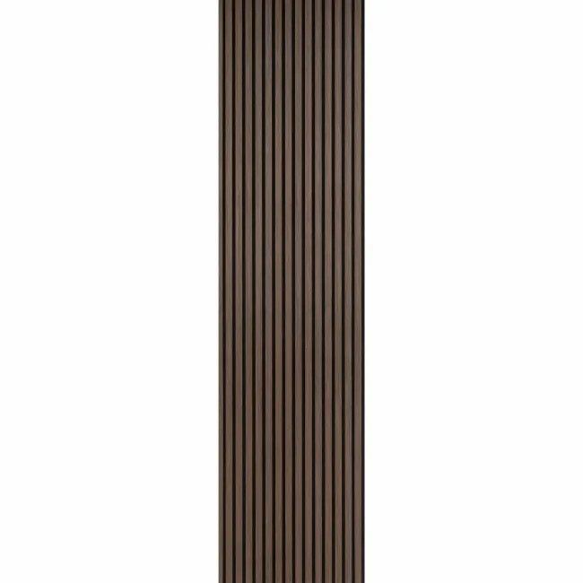 Trepanel® Walnut Brown Acoustic Wood Slat Panels | Walls & Floors