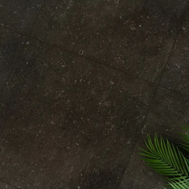 Ghent Black Matt Stone Effect 80x80 Wall and Floor Tiles | Walls & Floors
