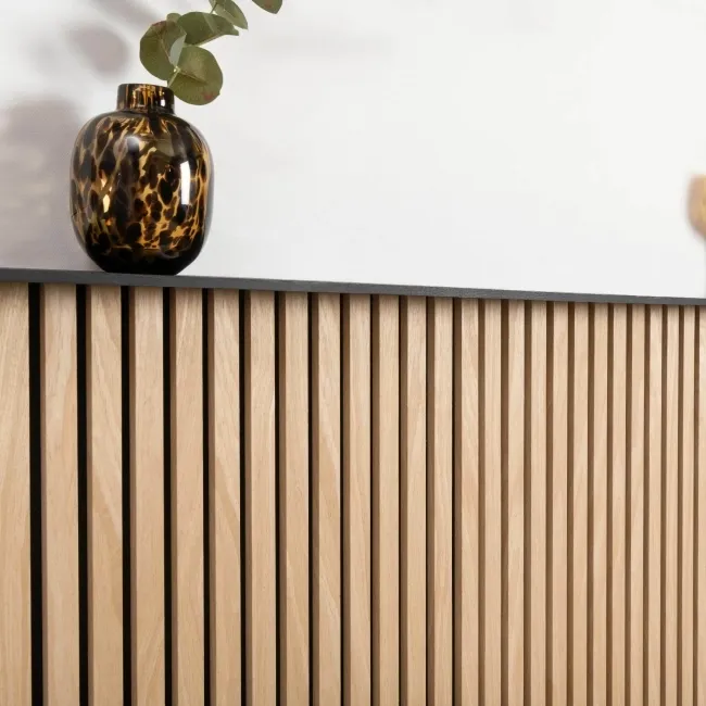 Trepanel® Oak Half Wall Acoustic Wood Slat Panels | Walls & Floors