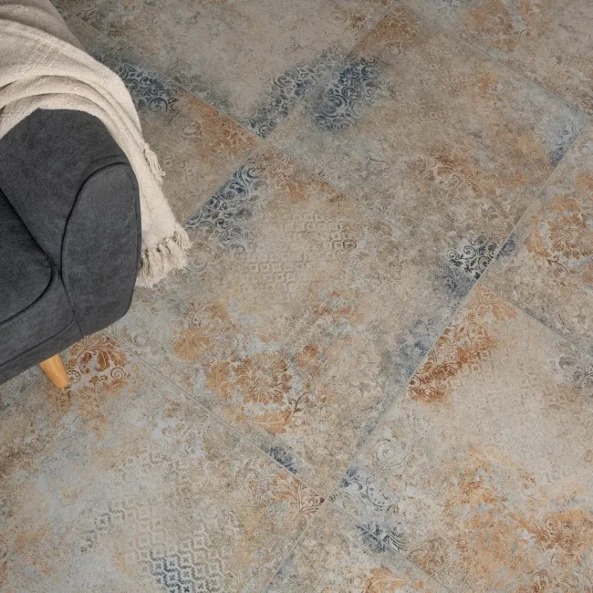 Tapestry Multicolour Matt Vintage Patterned Wall and Floor Tiles ...