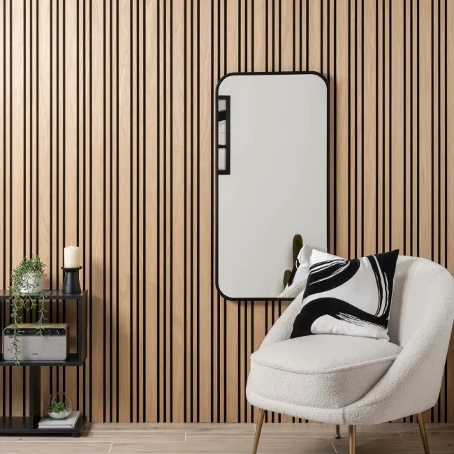 Trepanel Design® Multi-Width Oak Acoustic Wood Slat Wall Panels | Walls ...