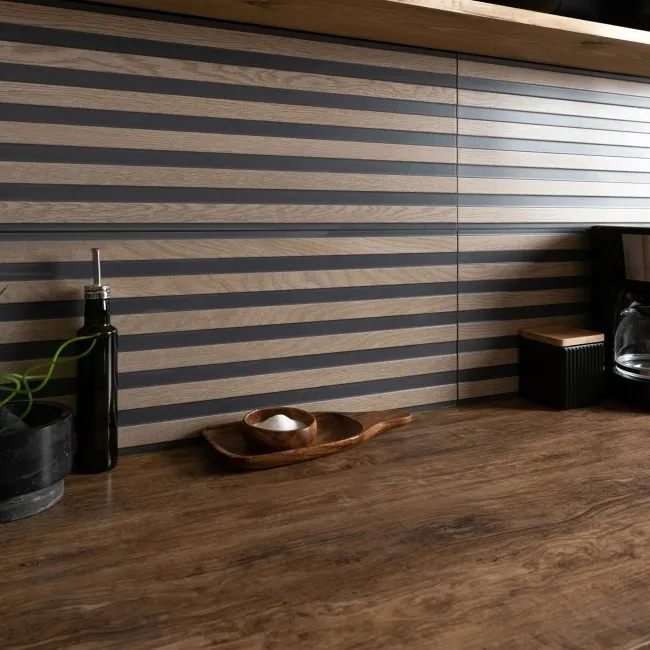 Timber Wood Slat Oak Ceramic Wall Tiles | Walls & Floors
