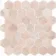 Himalayan Pink Honed Marble Hexagon Mosaic Wall and Floor Tile