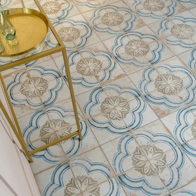 Floweret Antique Pattern Floor Tiles | Walls and Floors