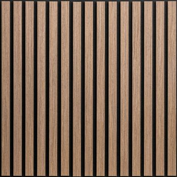 Trepanel® Smoked Oak Square Acoustic Wood Slat Panels | Walls & Floors