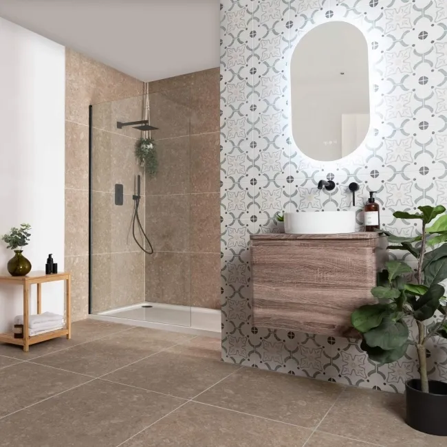 Blossom Flower Green Matt Pattern Wall and Floor Tiles | Walls and Floors