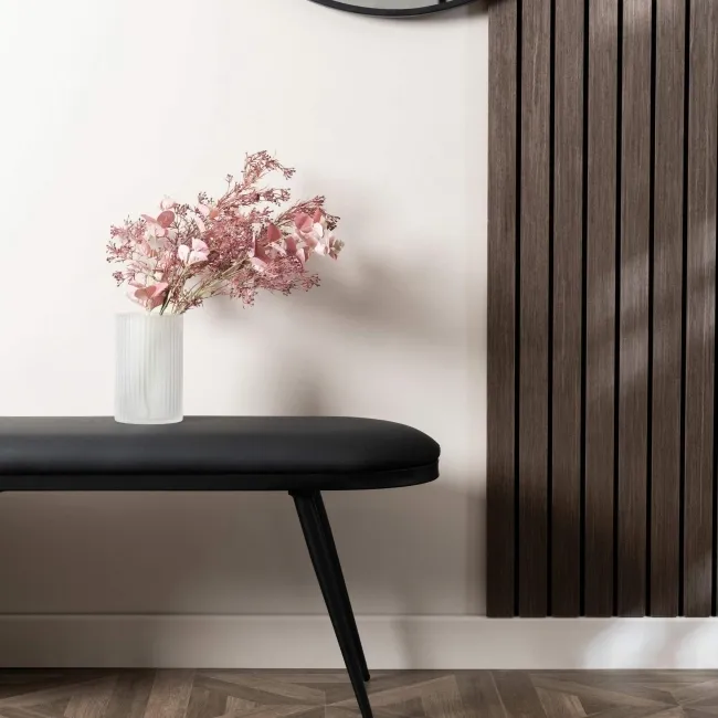 Trepanel® Walnut Brown Wide Slat Acoustic Wood Panels | Walls & Floors