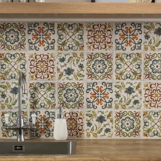 Lucy Floweret Embossed Gloss Decor Wall Tiles | Walls and Floors