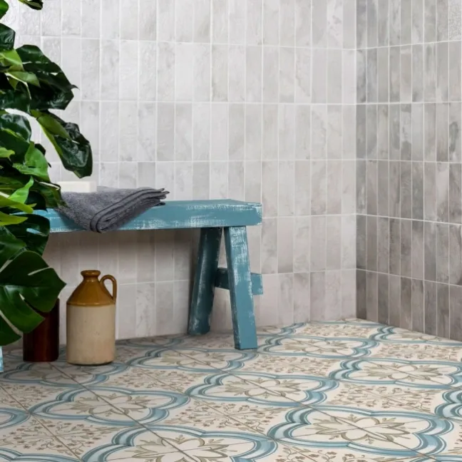 Cynosure Antique Multicolour Matt Patterned Floor Tiles | Walls and Floors
