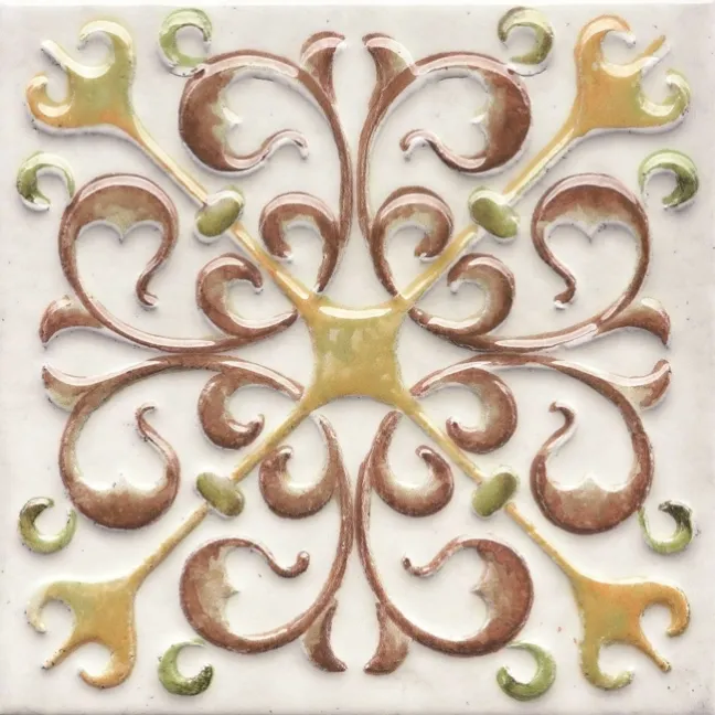 Lucy Floweret Embossed Gloss Decor Wall Tiles | Walls and Floors